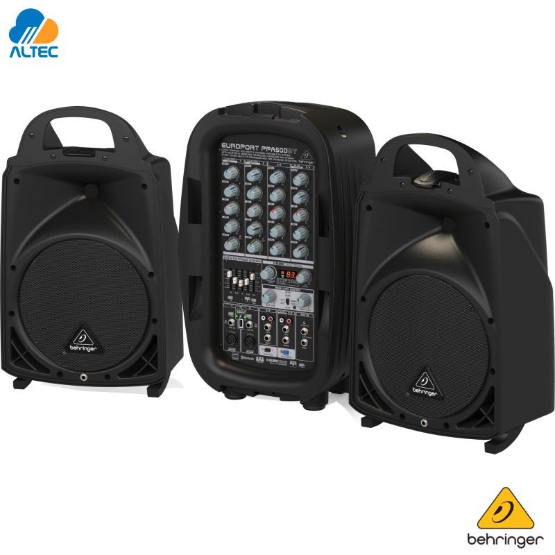 Behringer PPA500BT - 500W (250W x canal) 8pulg., 6 canales y bluetooth