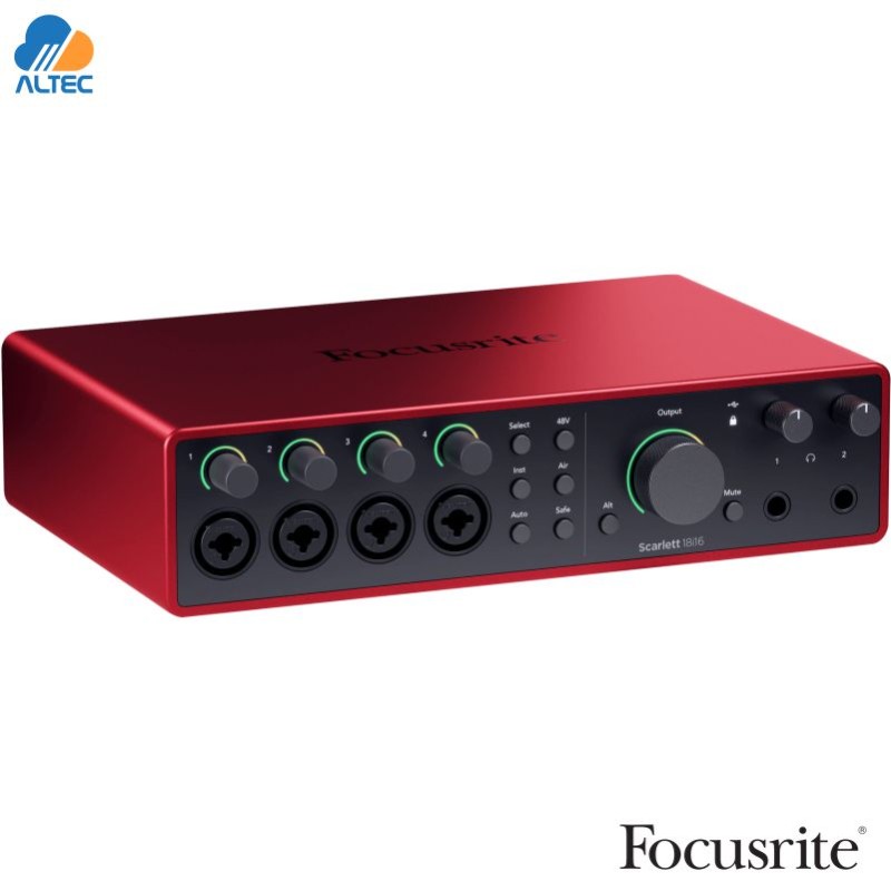 Focusrite Scarlett 18i16 4ta Gen Interfaz USB-C 18x16 con ADAT