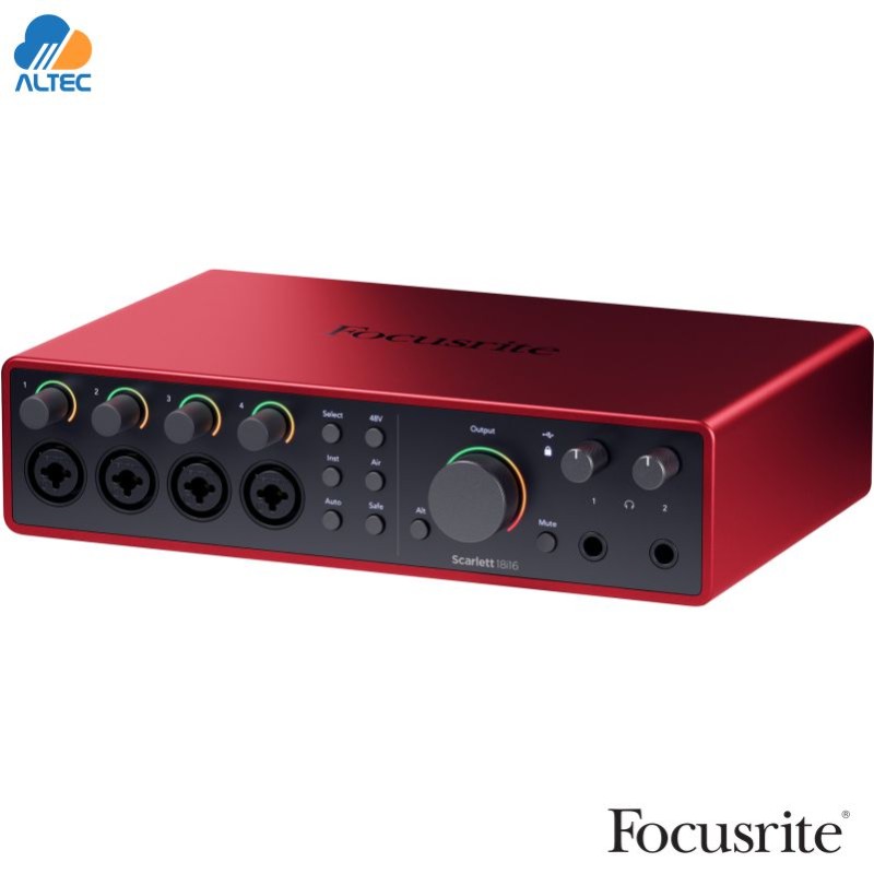 Focusrite Scarlett 18i16 4ta Gen Interfaz USB-C 18x16 con ADAT